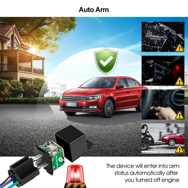 MiCODUS MV720 Relay GPS Tracker 9-90V Cut Off Fuel Mini GPS Tracker Fo