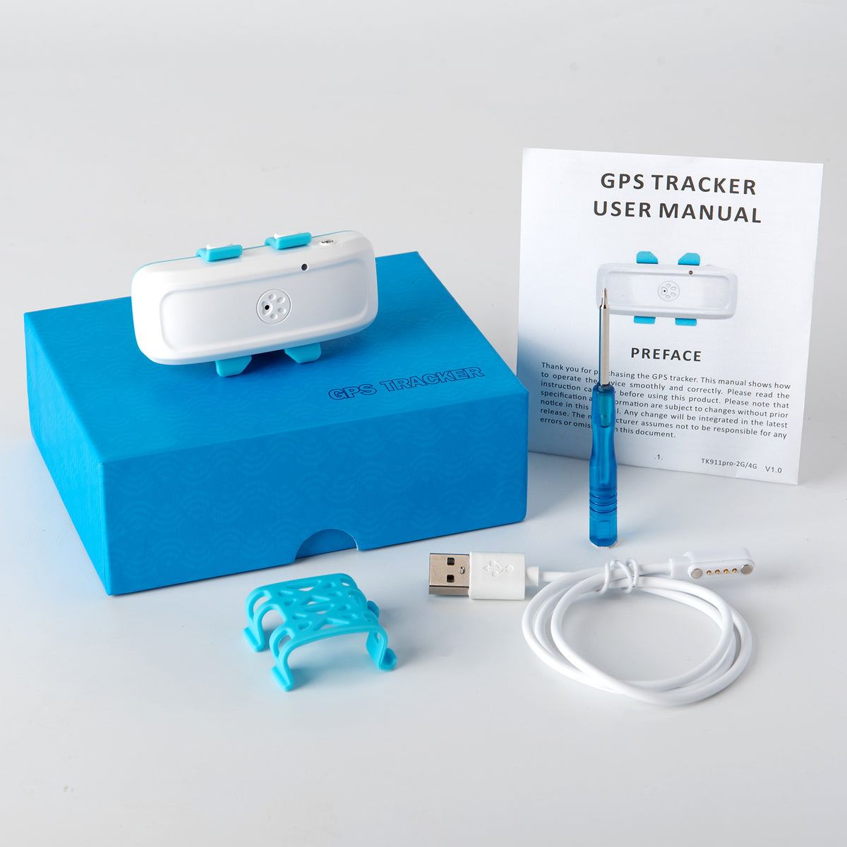 TKSTAR TK911Pro GPS Tracker for Dogs Cats Waterproof, Pet Tracker for