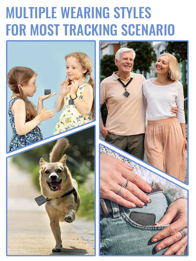 Jimilot Qbit M 4G Portable GPS Tracker Mini Locator Time-Phased Workin