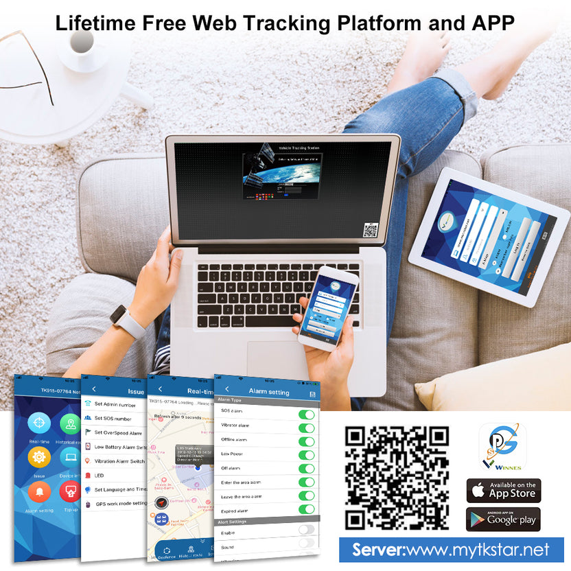 TKSTAR TK915 4G Car GPS Tracker 10000mAh oice Monitor GPS Locator Magn